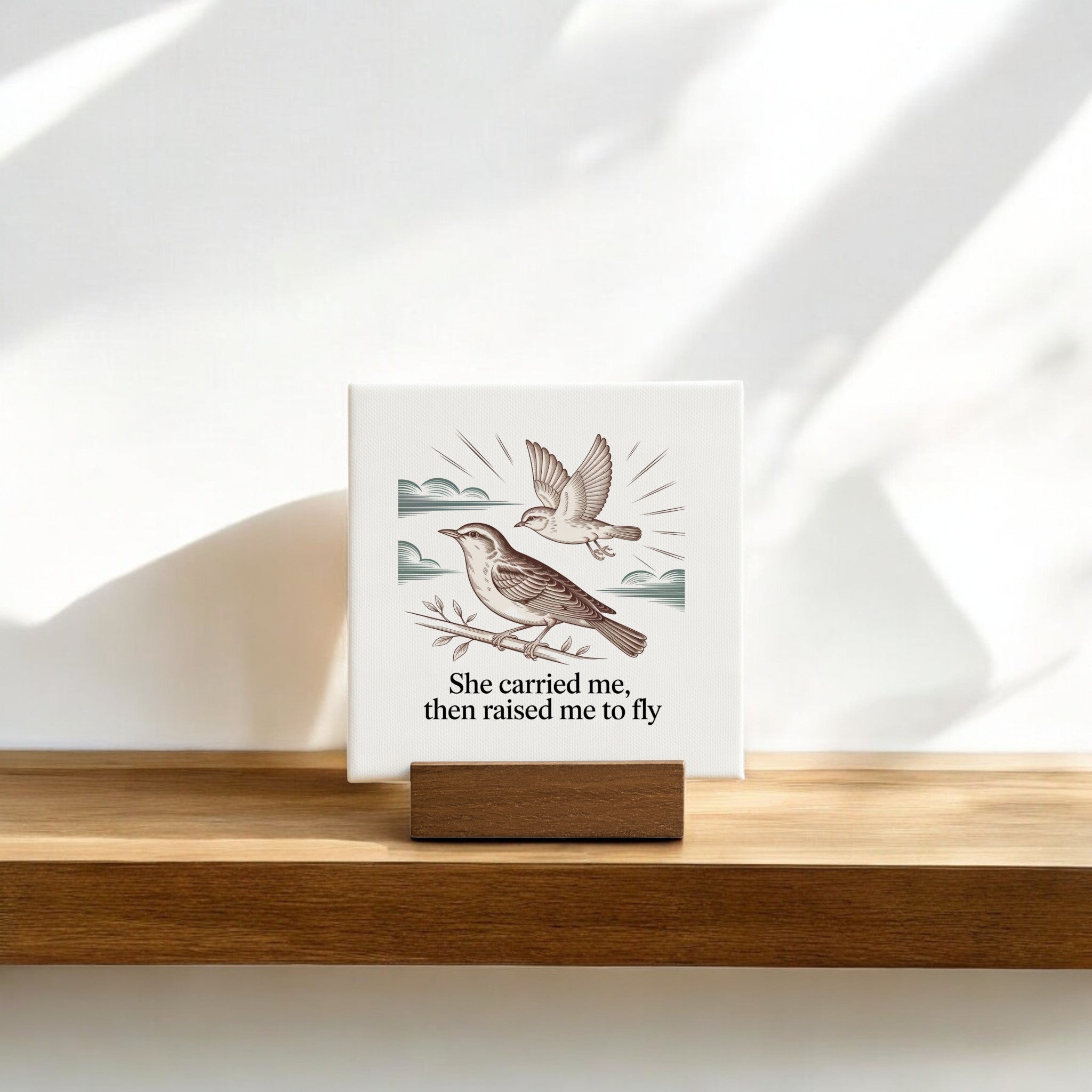 Raised Me to Fly Mini Sign – Mother's Day Gift Honoring Strength ...